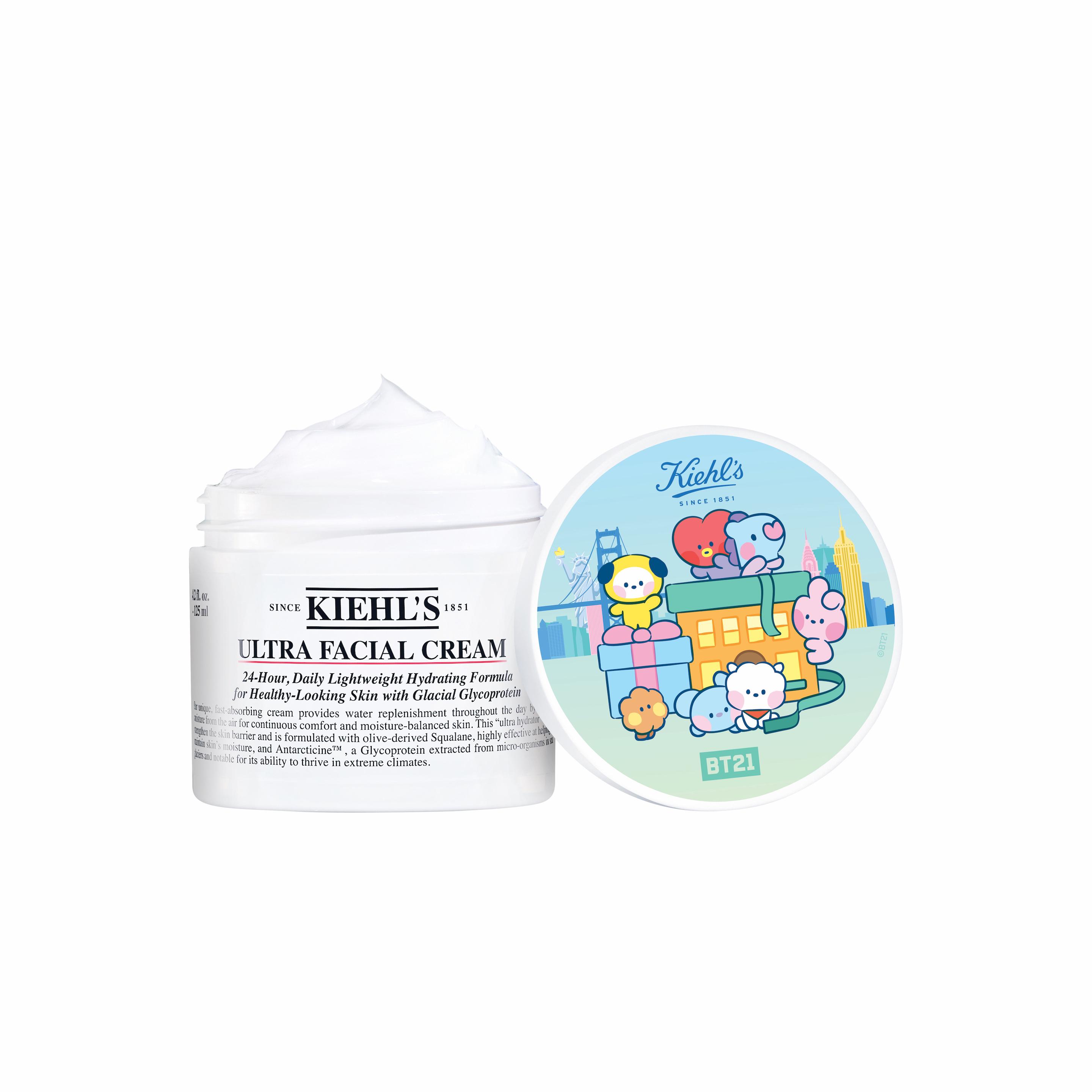 可愛聯乘｜Kiehl's x BT21 minini限定版特效保濕乳霜 送隨身鏡/束髮帶/收納袋/試用裝 | am730 | am730