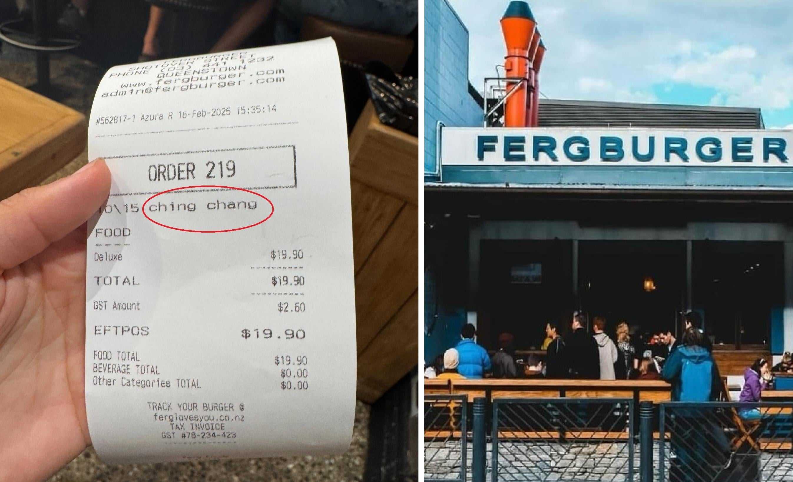 台灣女遊客新西蘭漢堡店拿「Ching Chang」收據 發文：我被歧視嗎？ 求助香港導遊 | am730 | am730